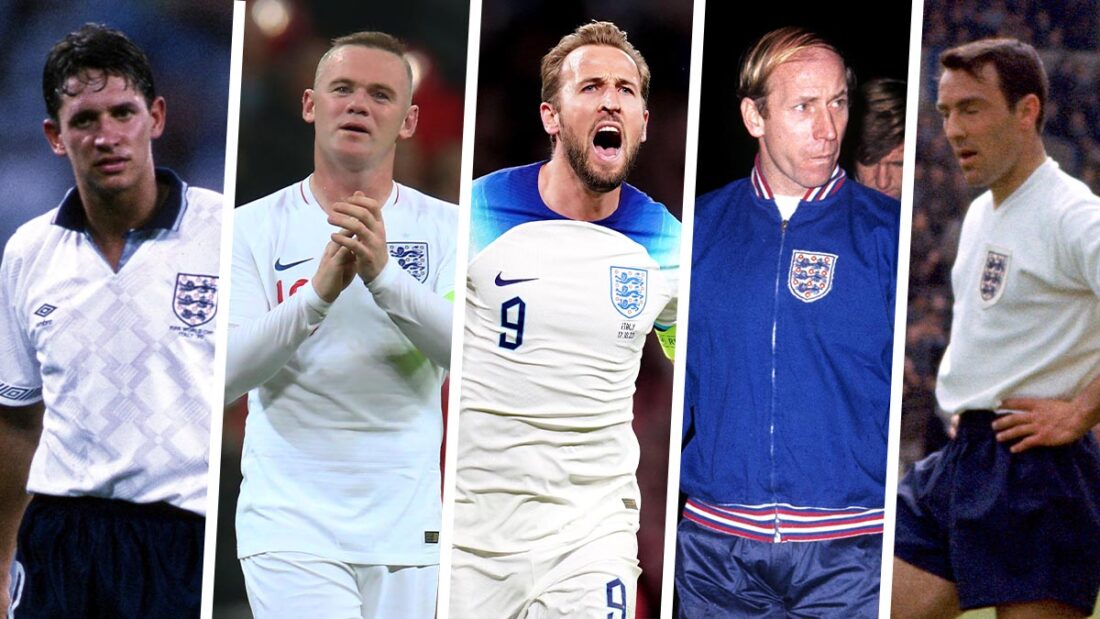 England's all-time top scorers ranked by goals-per-game rates | Squawka ...