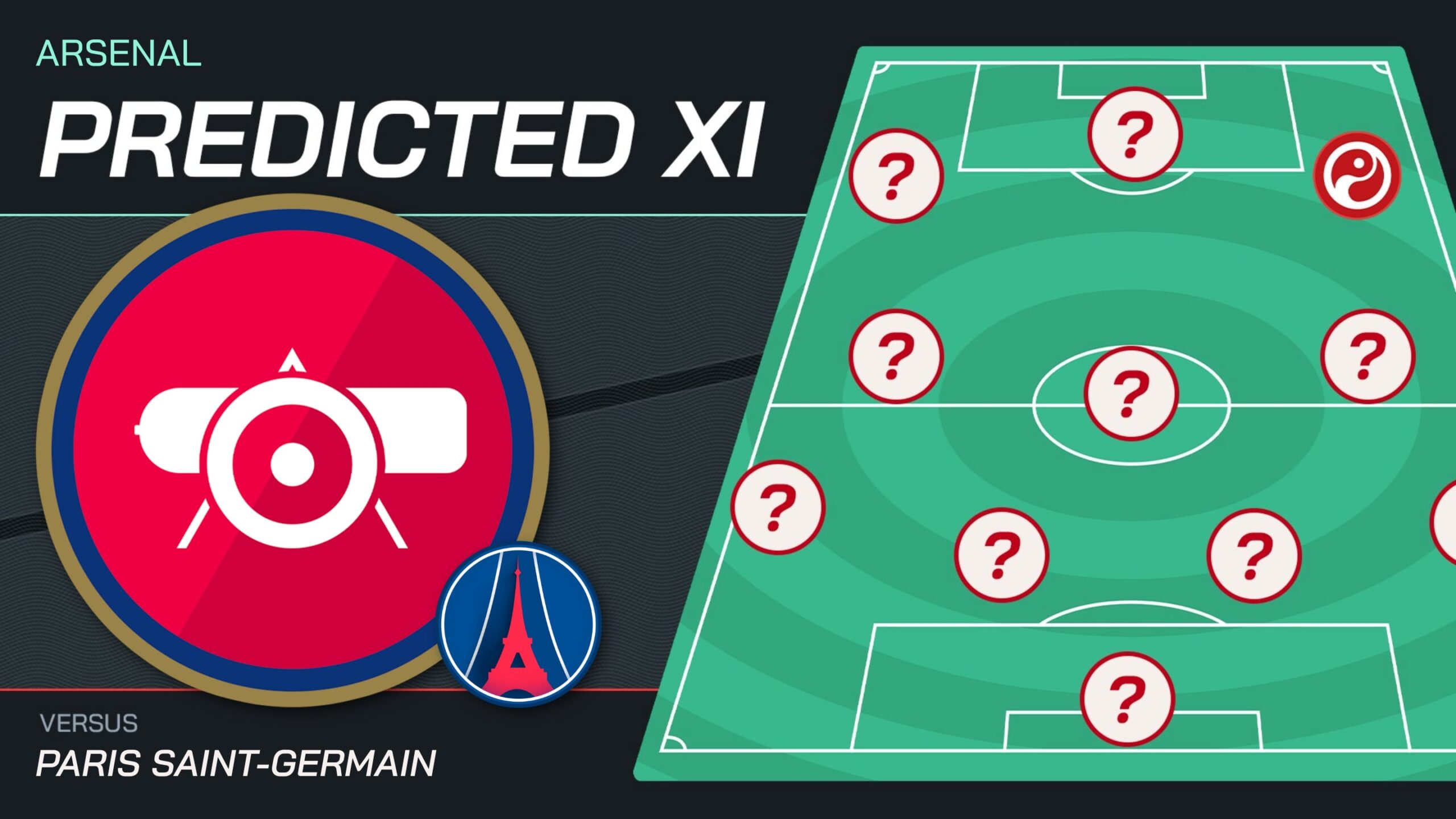 Arsenal team news vs PSG and predicted lineup | Squawka | EN