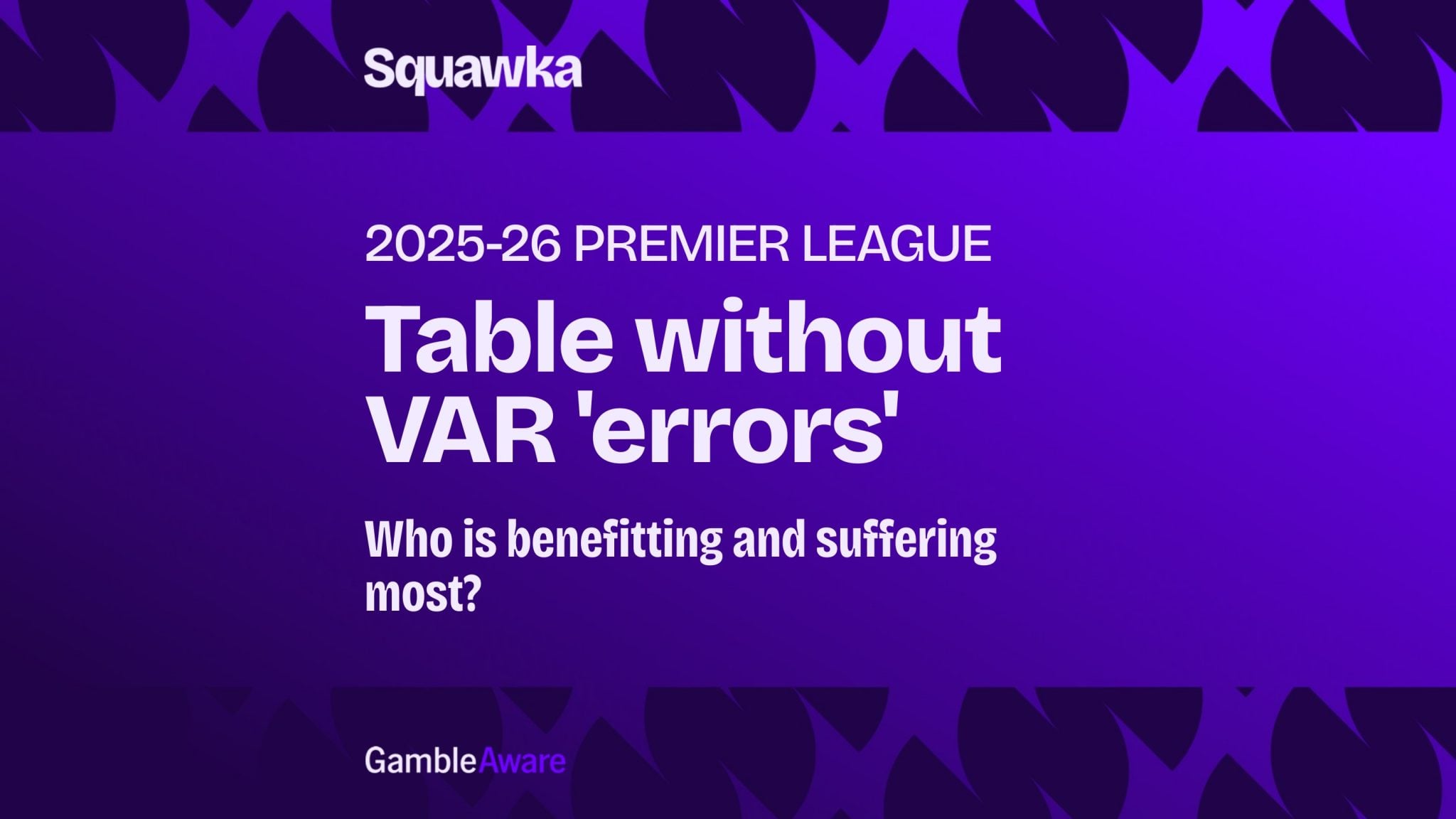 How the 2025-26 Premier League table would look without VAR 'errors ...