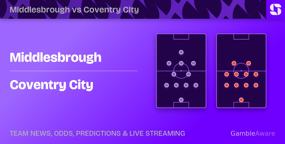 Middlesbrough vs Coventry City: predictions, stats, tips & odds