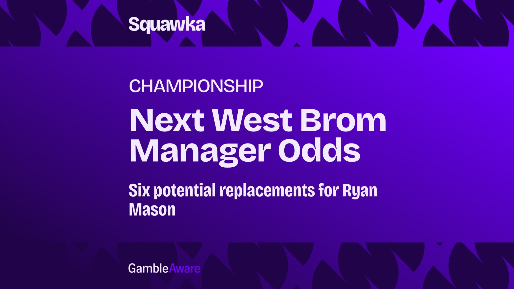 Next West Brom Manager Odds: Five replacements for Eric Ramsay ...