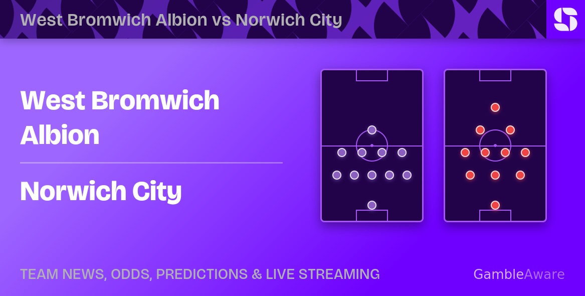 West Bromwich Albion vs Norwich City: predictions, stats, tips & odds