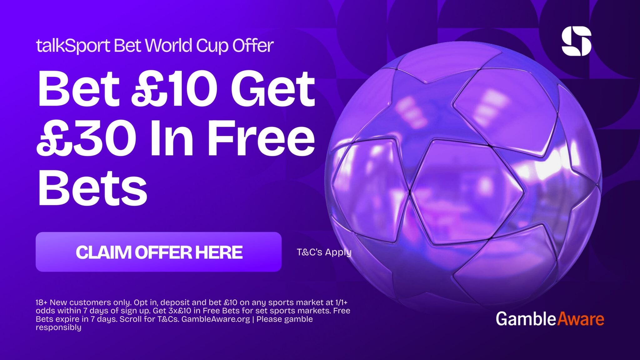 TalkSport Bet World Cup Offer: Bet £10 Get £30 In Free Bets