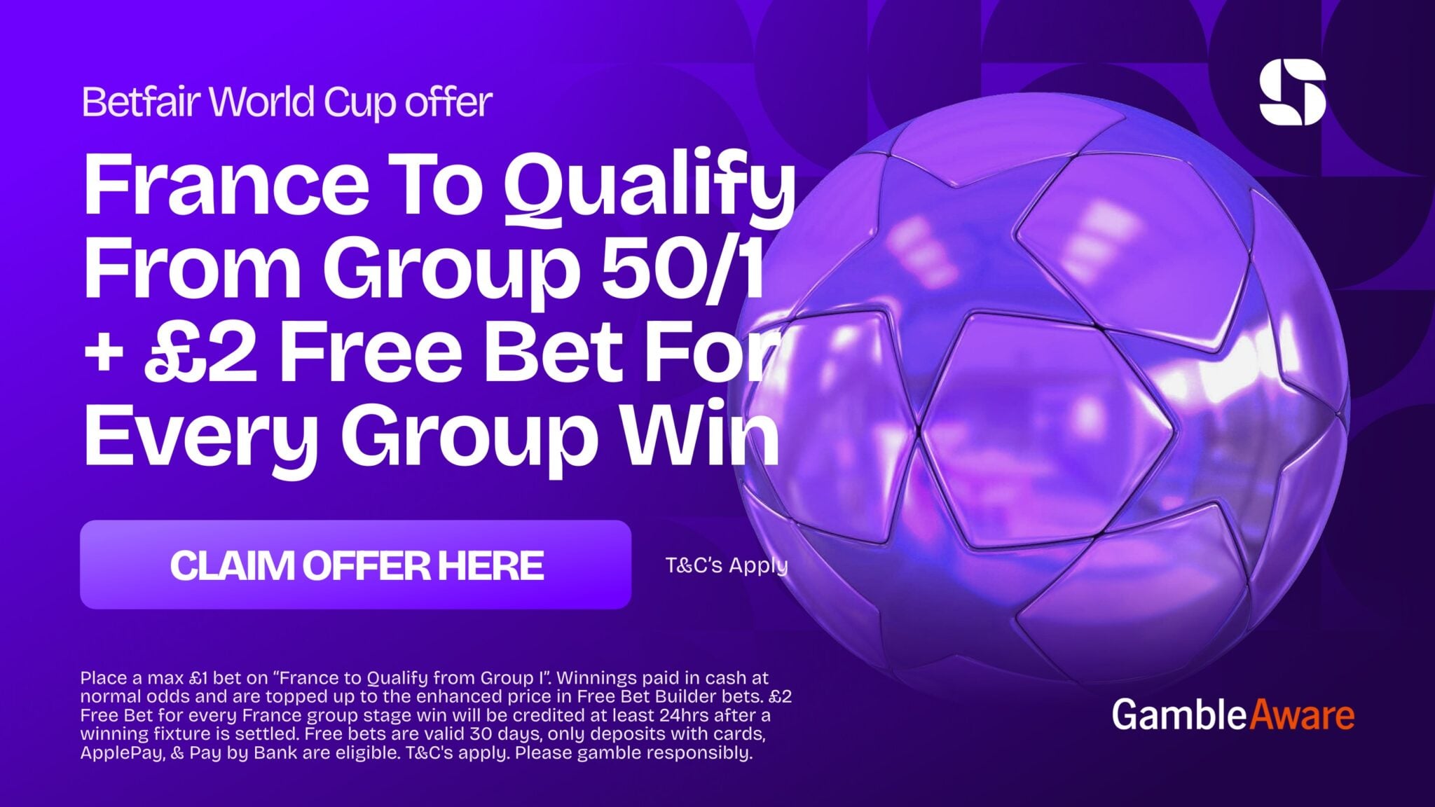 Betfair France World Cup Offer: 50/1 To Qualify From Group + £2 Free ...