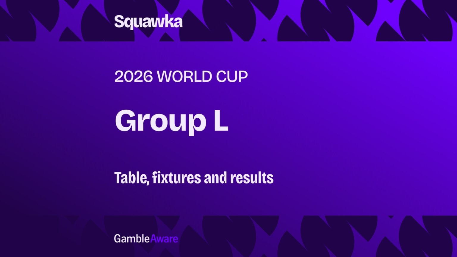 World Cup 2026 Group L table, fixtures and results | Squawka | EN
