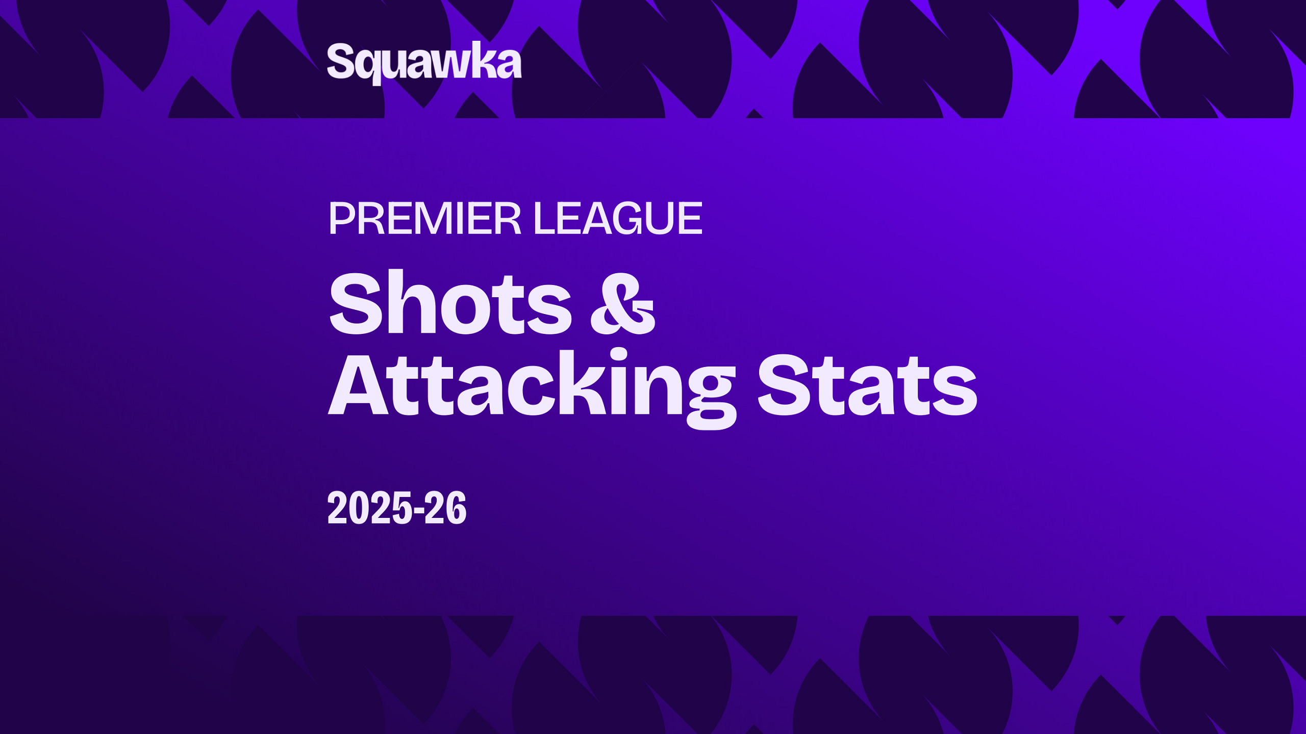 Premier League attacking stats 2025-26: Shots, chances & accuracy | Squawka