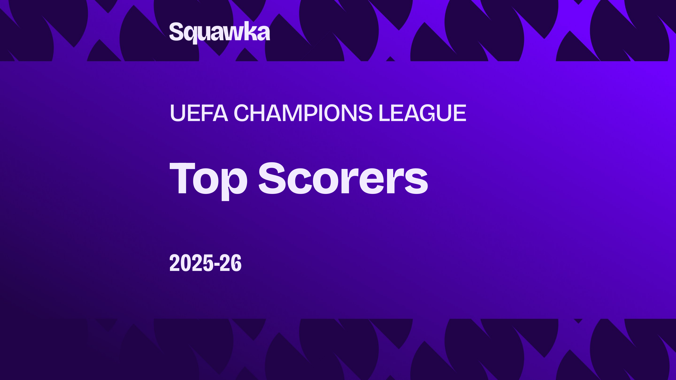Champions League top scorers 2025-26: Golden Boot race | Squawka