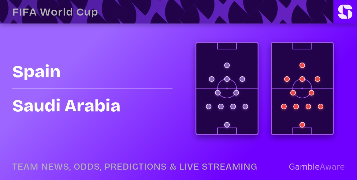 Espanha x Arábia Saudita palpites, onde assistir e odds
